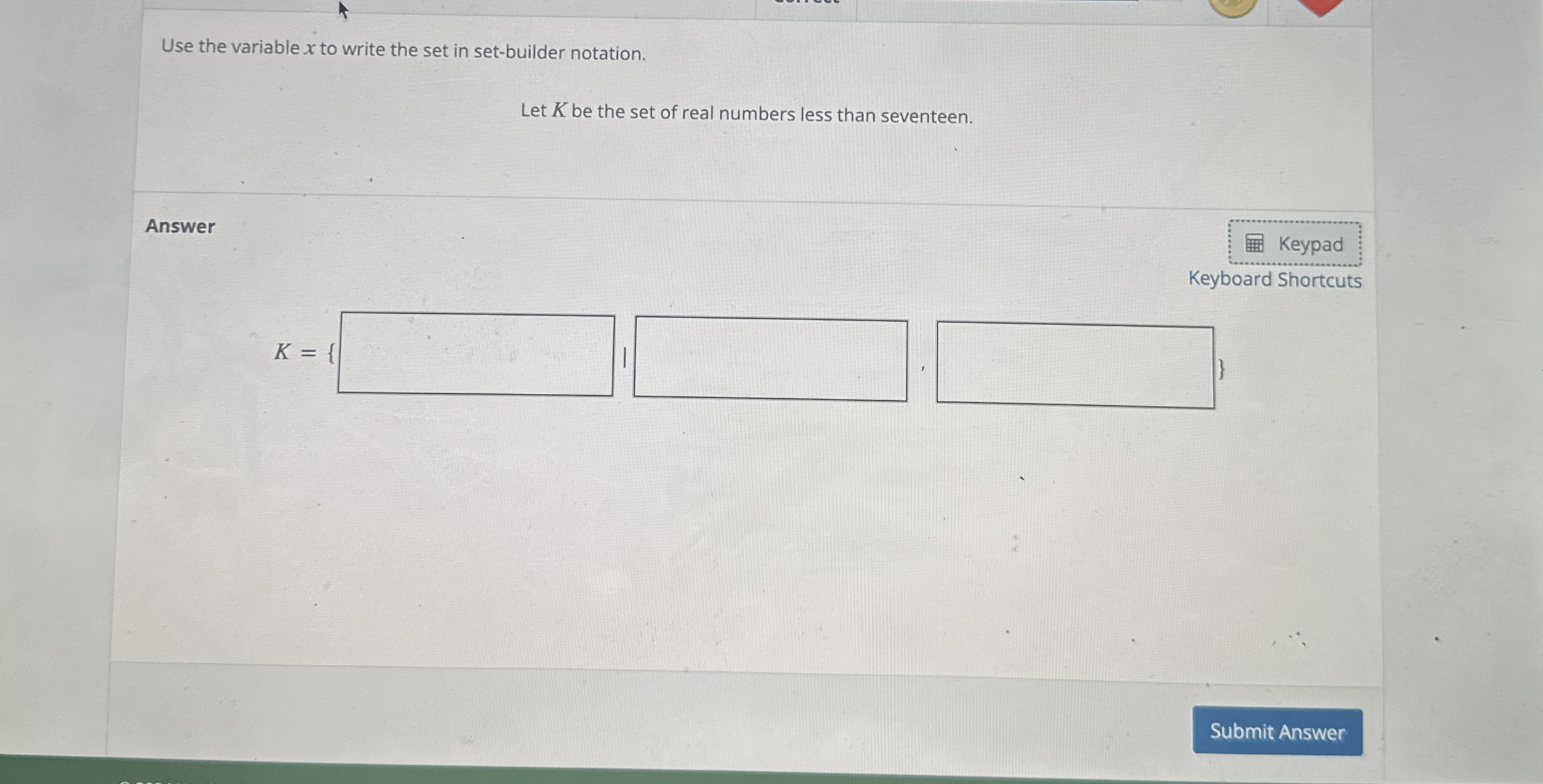 Solved Use the variable x ﻿to write the set in set-builder | Chegg.com
