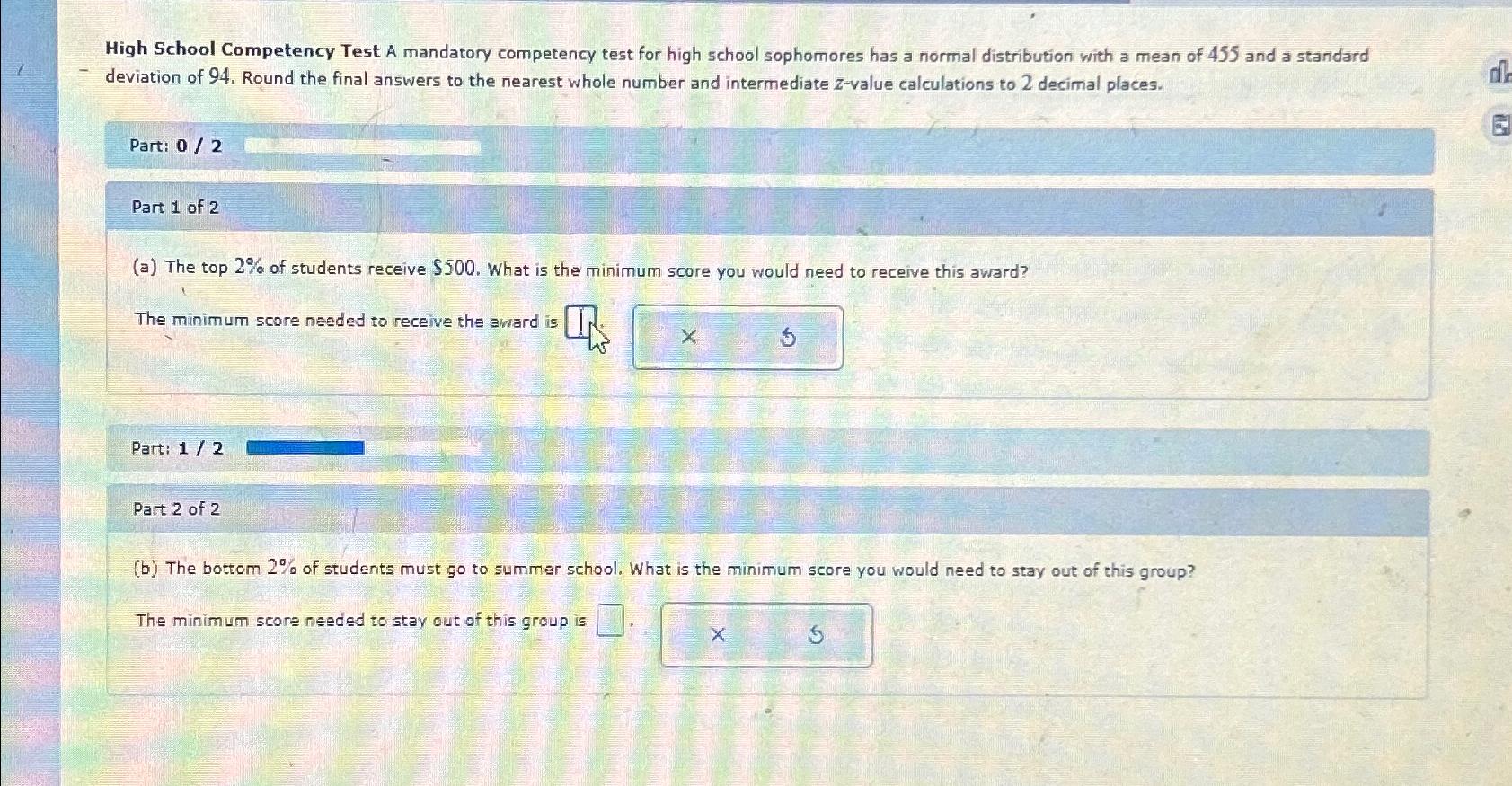 Solved High School Competency Test A mandatory competency | Chegg.com