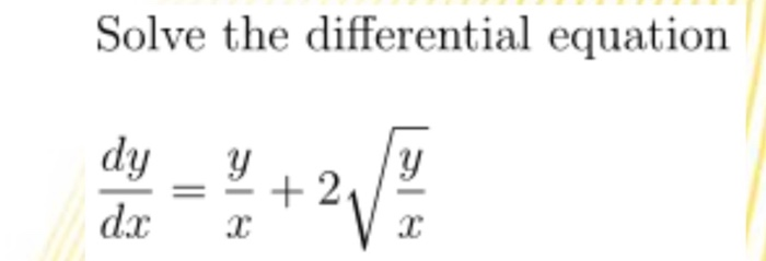 Solved Solve the differential equation din - ” +2V. | Chegg.com