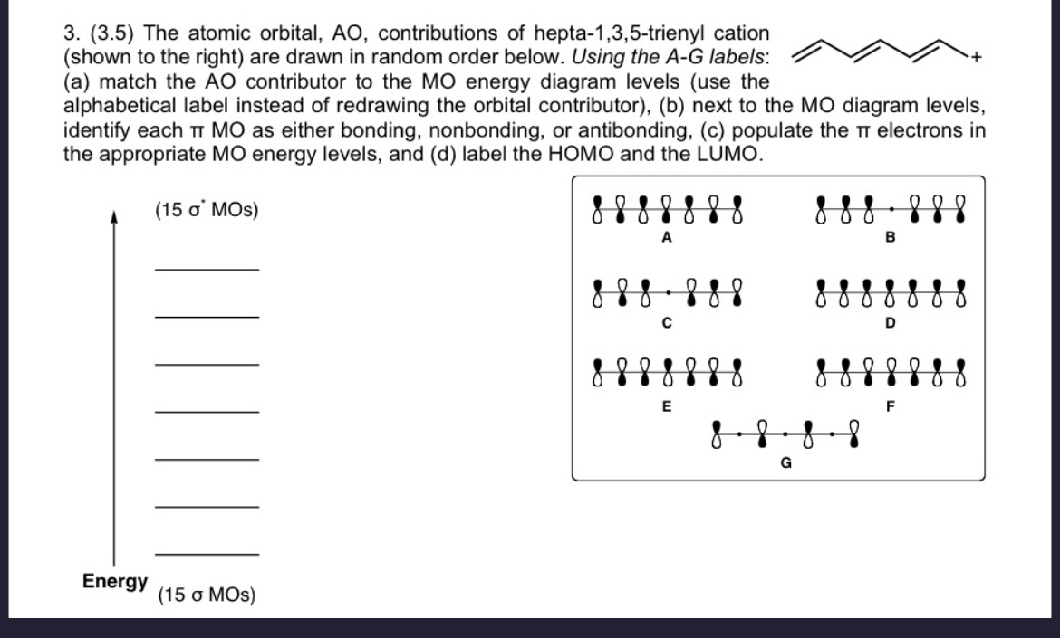 Solved Identify each pi MO as either bonding, nonbonding or | Chegg.com