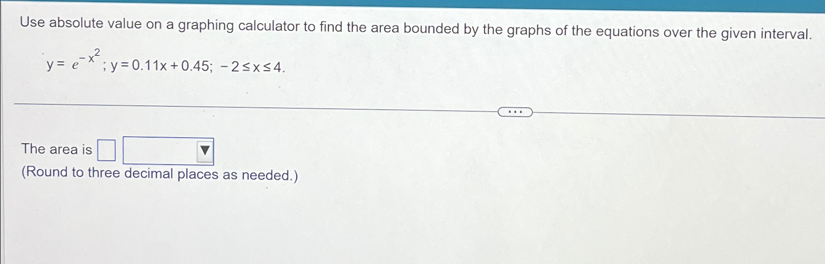 Solved Use absolute value on a graphing calculator to find | Chegg.com