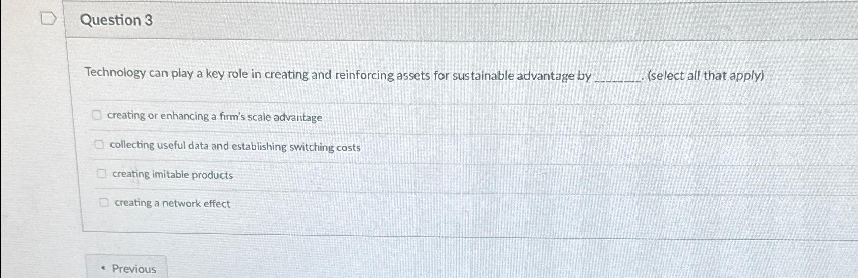 Solved Question 3Technology can play a key role in creating | Chegg.com