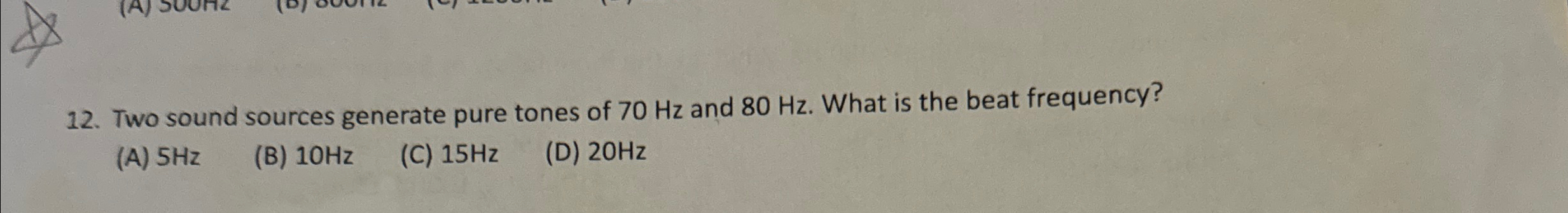 Solved Two sound sources generate pure tones of 70Hz ﻿and | Chegg.com