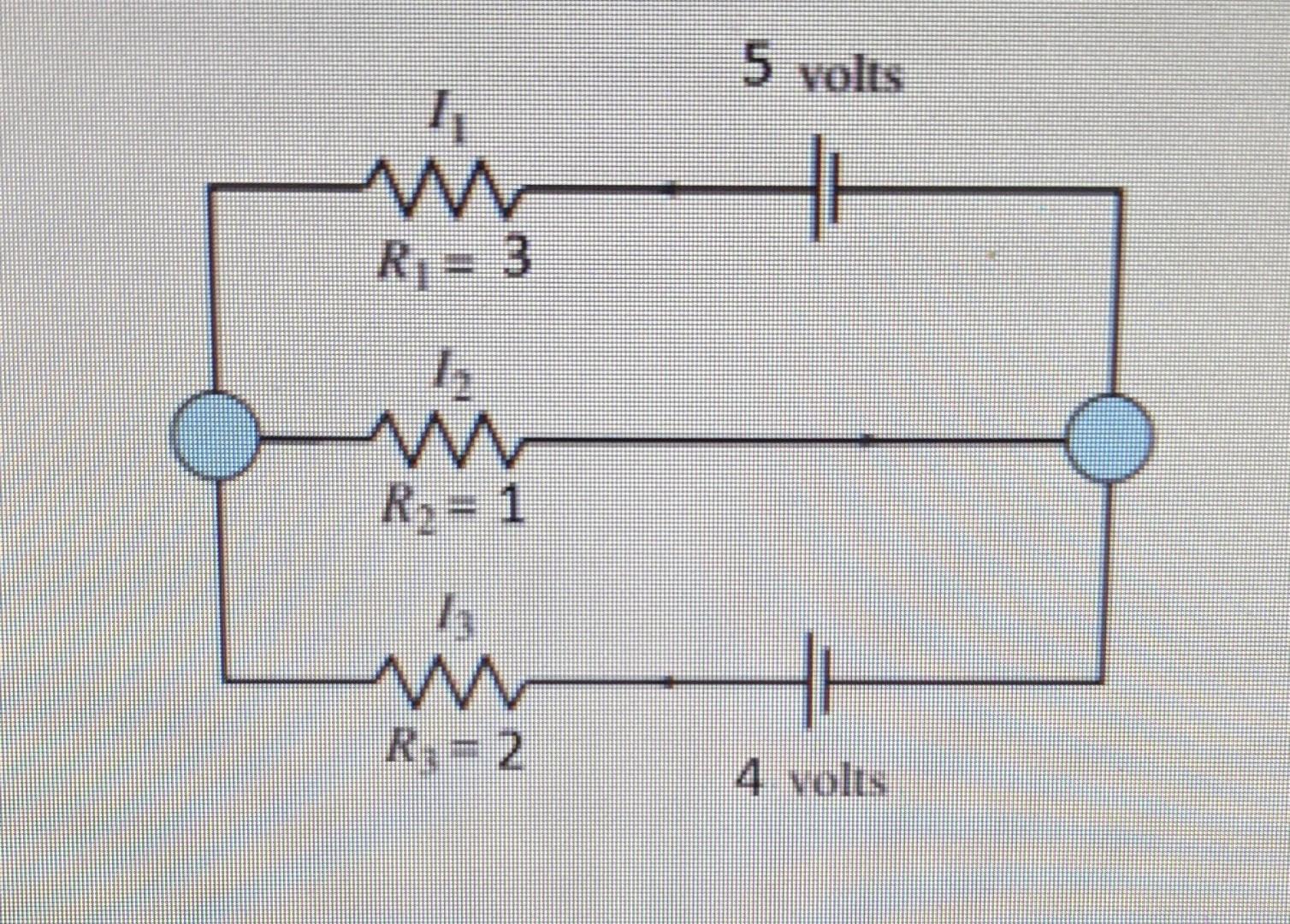 Solved Establish the equation system using Kichhoff's law | Chegg.com