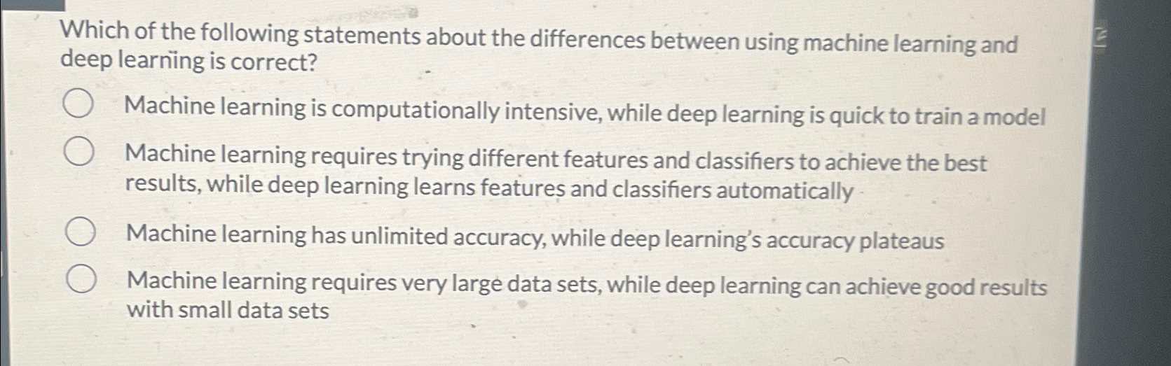 Solved Which of the following statements about the | Chegg.com