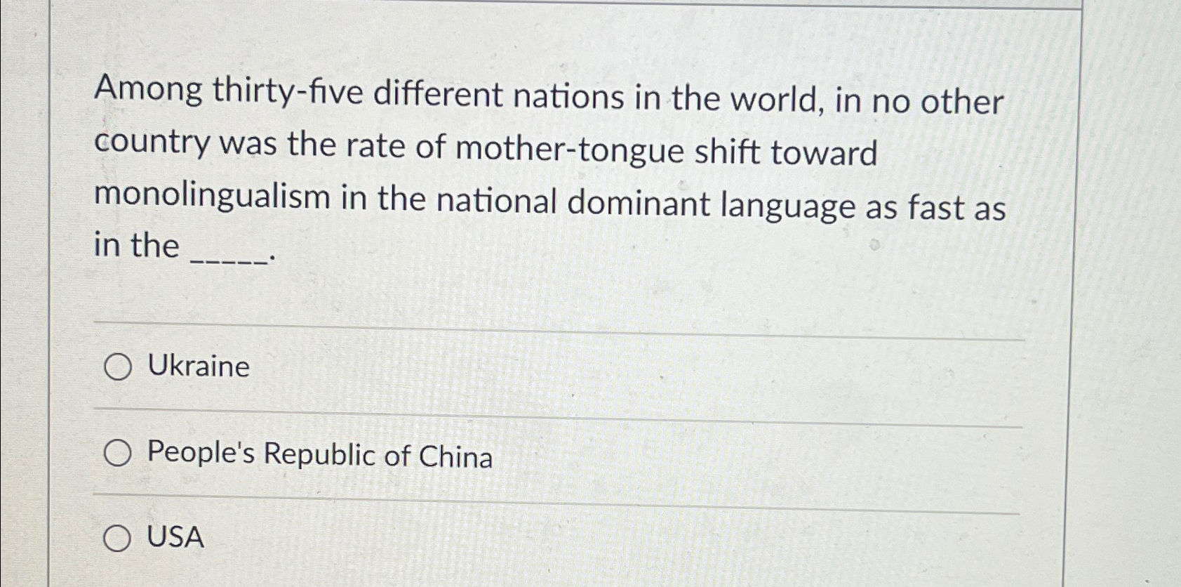 Solved Among thirty-five different nations in the world, in | Chegg.com