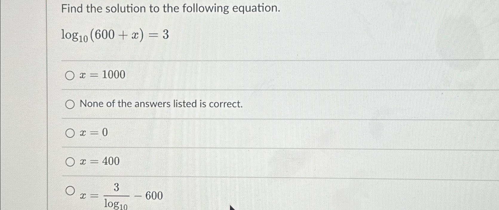 Solved Find the solution to the following | Chegg.com