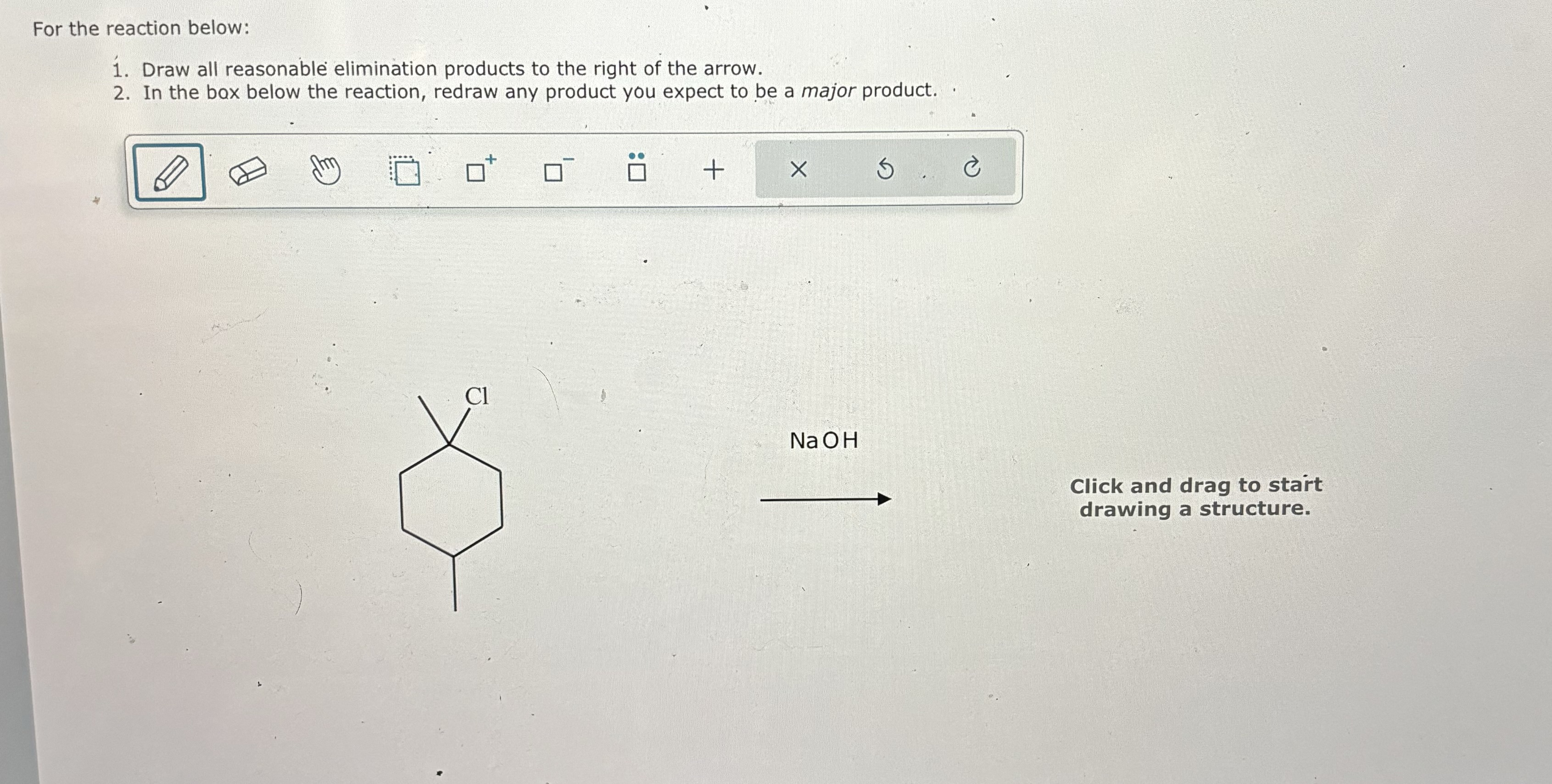 Solved For the reaction below:Draw all reasonable | Chegg.com