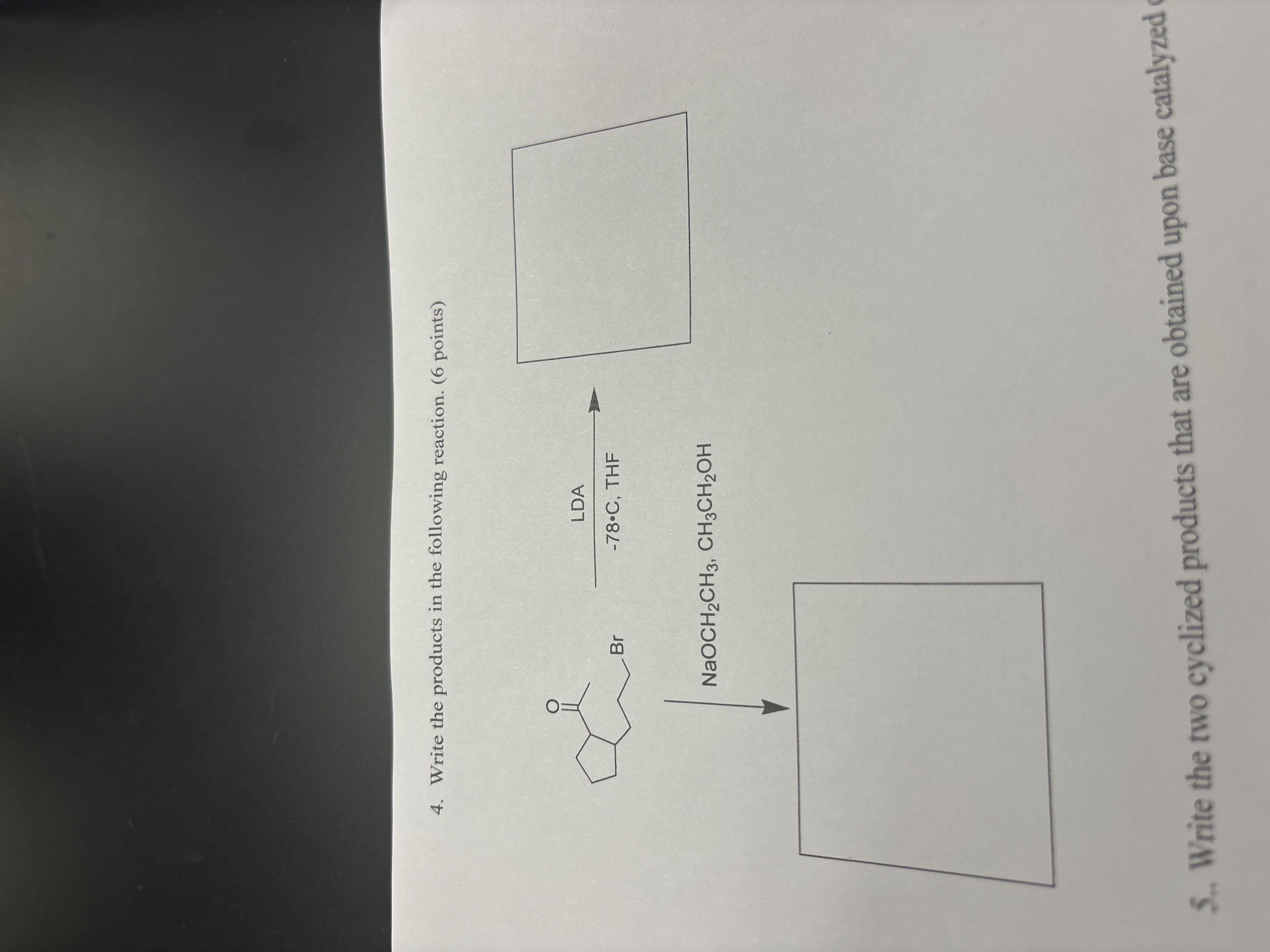 Solved Write the products in the following reaction. ( 6 | Chegg.com