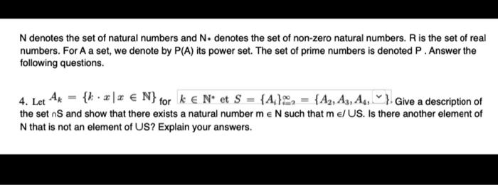 Solved N denotes the set of natural numbers and N. denotes | Chegg.com