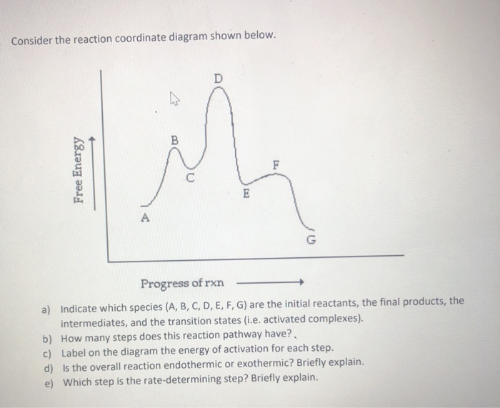 Solved Consider the reaction coordinate diagram shown below. | Chegg.com