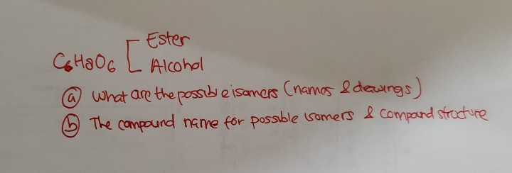 Solved C6H8O6 Help! What are the possible isomers(names & | Chegg.com