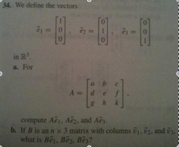 Solved We define the vector Compute Ae1, Ae2, and Ae3. If | Chegg.com
