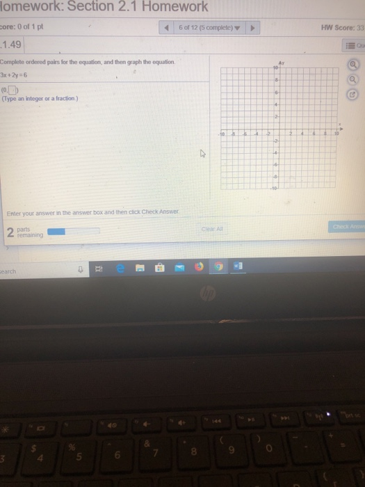 Solved Homework Section 2 1 Homework Core 0 Of 1 Pt 6 Of