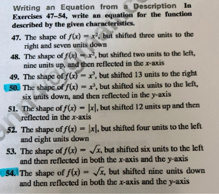 Solved Writing an Equation from a Description In Exercises | Chegg.com