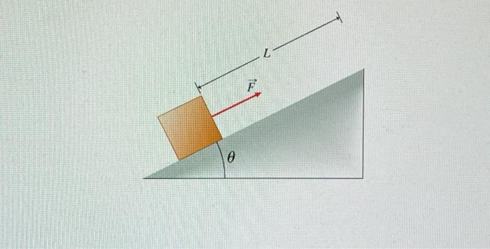 Solved The block moves up an incline with constant speed. | Chegg.com