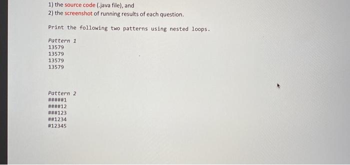 Solved 1) the source code (java file), and 2) the screenshot | Chegg.com