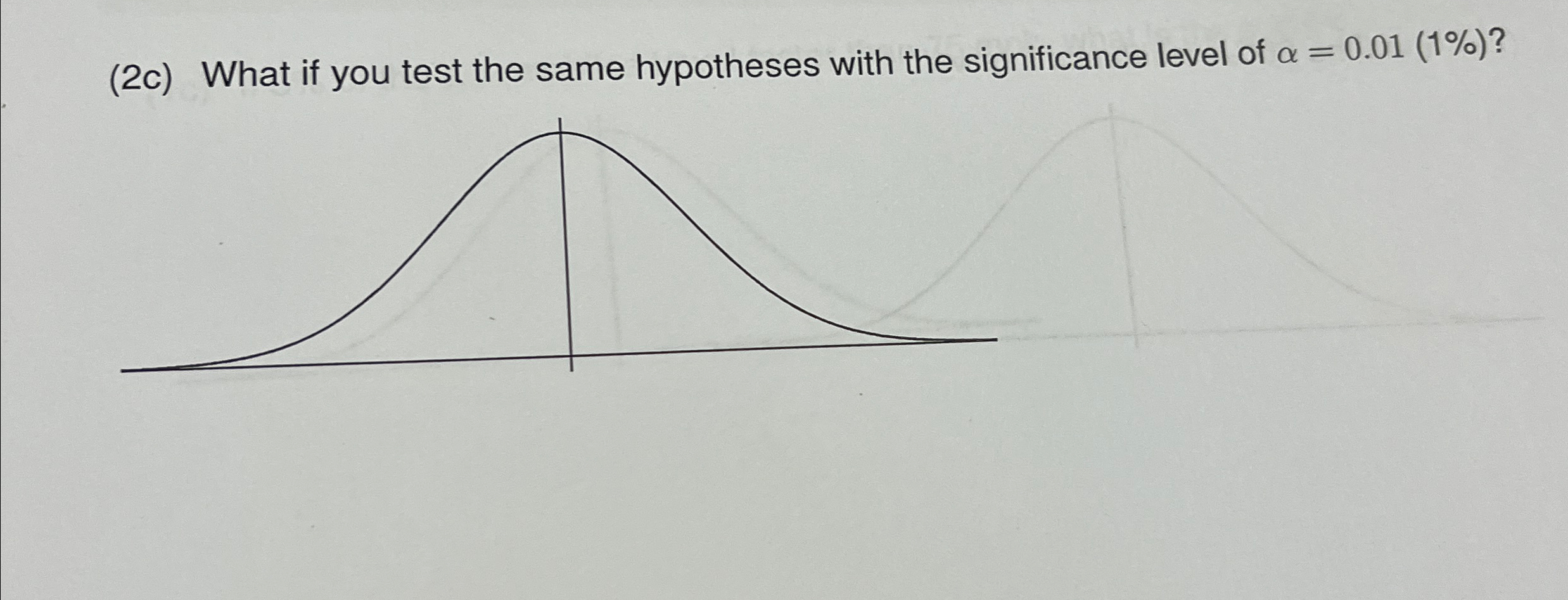 (2c) ﻿What if you test the same hypotheses with the | Chegg.com