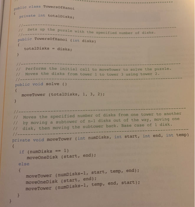 Solved //********* public class Solve Towers // Creates a | Chegg.com