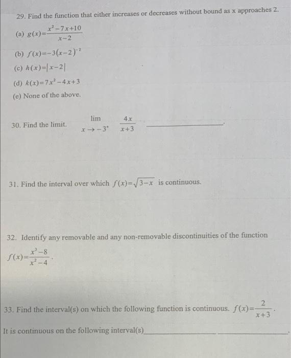 Solved 29. Find the function that either increases or | Chegg.com