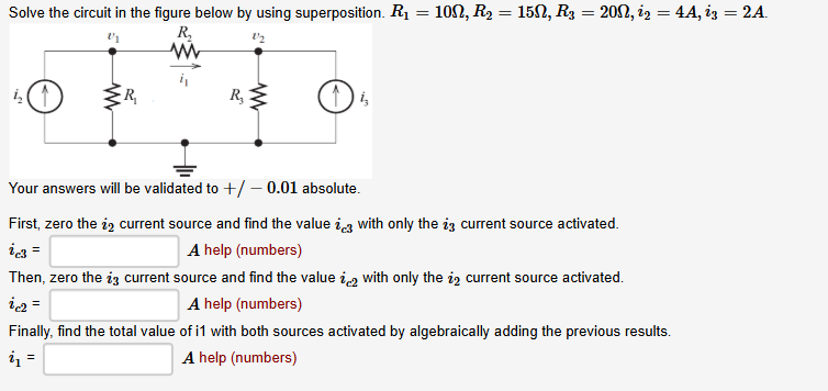 Solved Solve the circuit in ﻿the figure below by ﻿using | Chegg.com