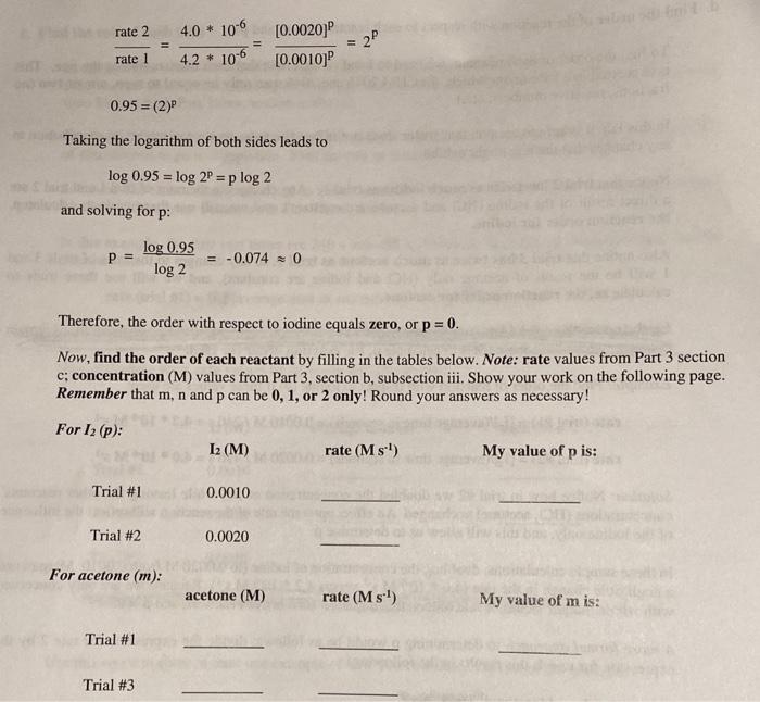 ind the order of the reaction with respect to each | Chegg.com