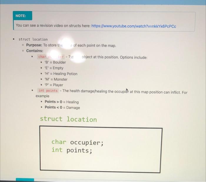 Solved CS Explorer CS Explorer is a 2D map game written in C | Chegg.com