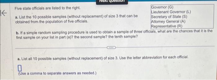 Solved b. If a simple random sampling procedure is used to | Chegg.com
