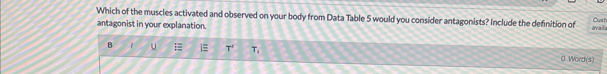 Solved Which of the muscles activated and observed on your | Chegg.com