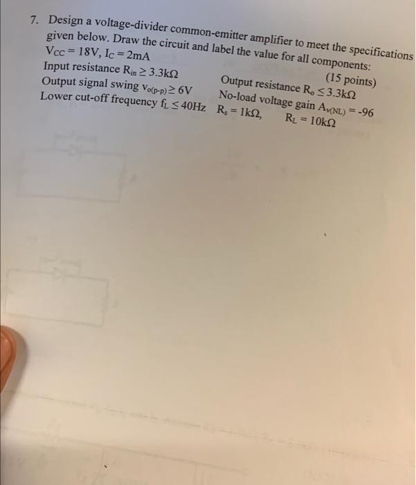Solved Draw The DC Load Line AC Load Line Without Load Chegg