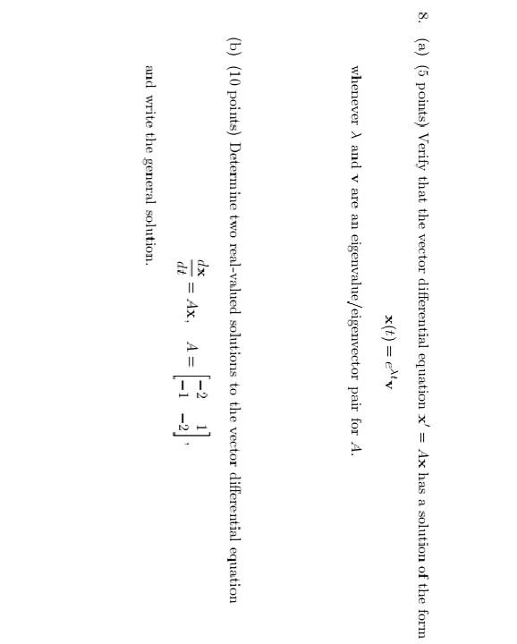 Solved 8. (a) (5 points) Verify that the vector differential | Chegg.com