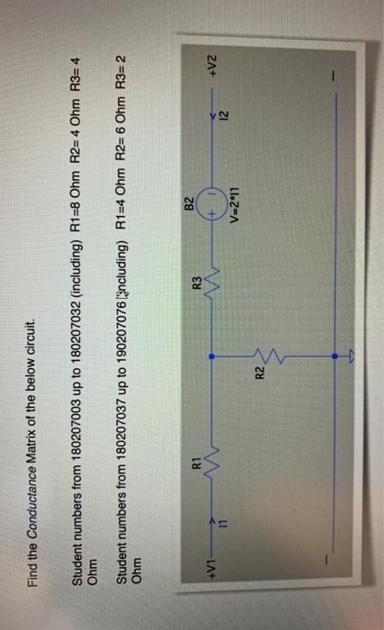 Solved Find the Conductance Matrix of the below circuit. | Chegg.com
