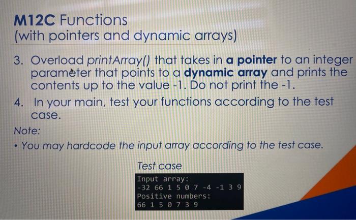Solved M12B Class called Container (with pointers and | Chegg.com