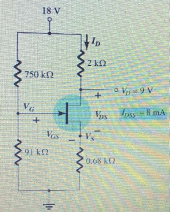 Solved Through the mathematical method determine:1. ID2. VS | Chegg.com