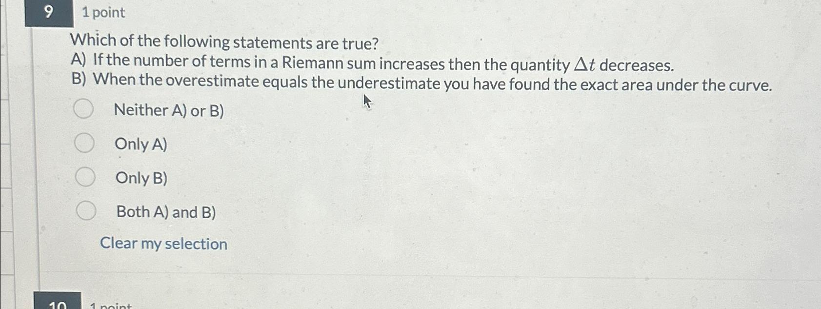 Solved 91 ﻿pointWhich of the following statements are | Chegg.com
