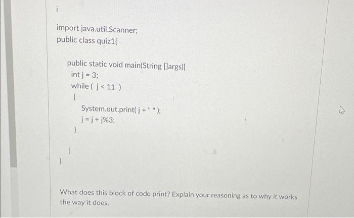 Solved import java.util.Scanner; public class quiz1{ public | Chegg.com