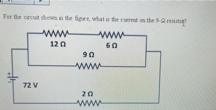 Solved For the circuit shown in the figure, what is the | Chegg.com