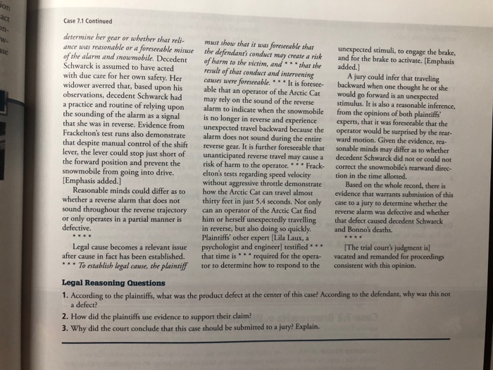 Solved Using the Sample Case Briefs provided and Appendix A | Chegg.com