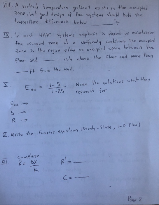 Solved II. A vertical temperature gradient exists in the | Chegg.com