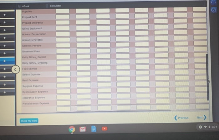 eBook Calculator Comprehensive Problem 1 Part 5: Work | Chegg.com