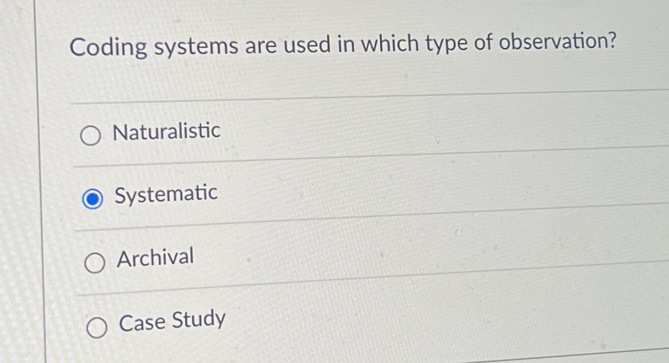 Solved Coding systems are used in which type of | Chegg.com