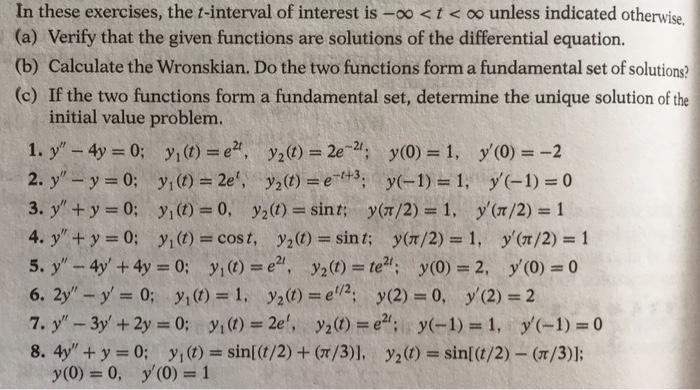 Solved a In these exercises, the t-interval of interest is | Chegg.com