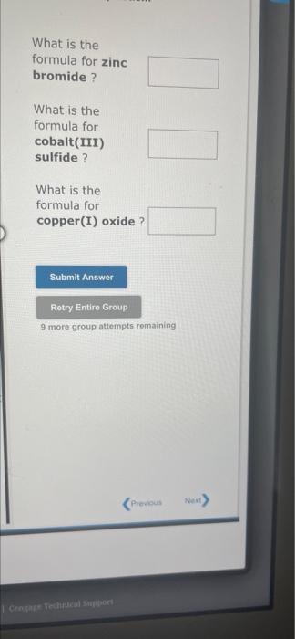 Solved What is the name of the compound with the formula Fes | Chegg.com