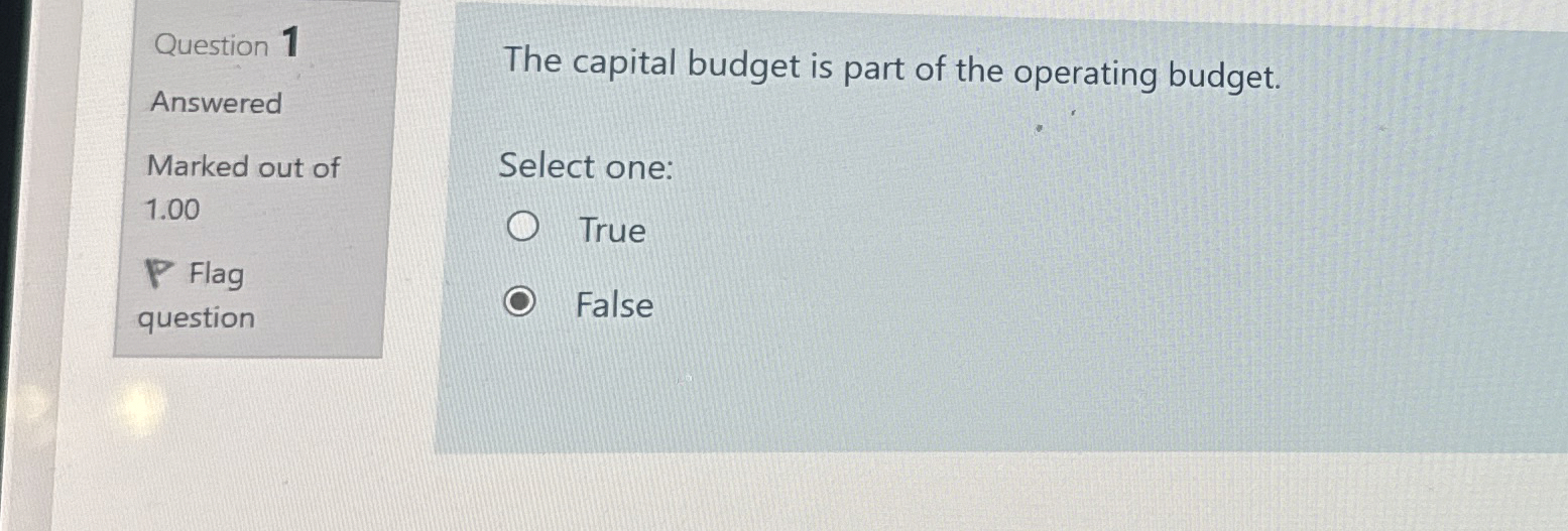 Solved Question 1AnsweredMarked out of1.00Flag questionThe | Chegg.com Solved Question 1AnsweredMarked out of1.00Flag questionThe | Chegg.com