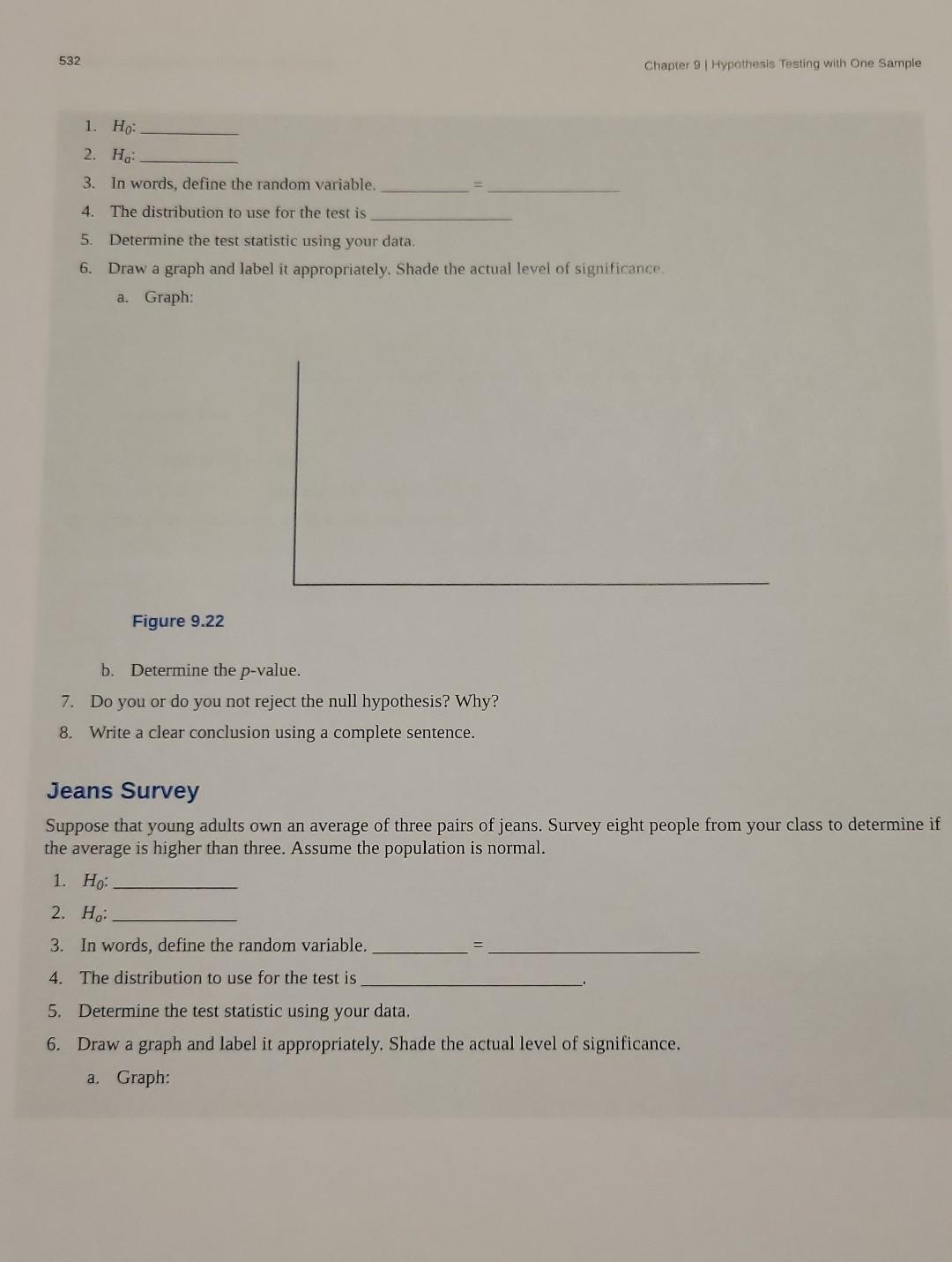 9.1 Hypothesis Testing of a Single Mean ard Single | Chegg.com
