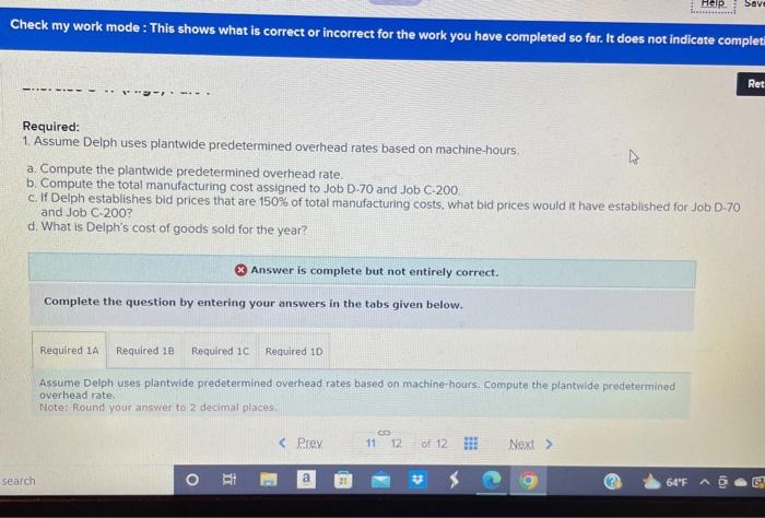 Solved Required information Exercise 3-17 (Algo) Plantwide | Chegg.com