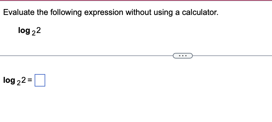 Solved Evaluate the following expression without using a | Chegg.com