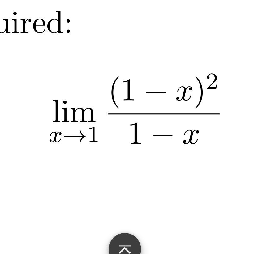 Solved 4 lim (1 – x)2 IX 1 – X lim x+11 – X uired: (1 – | Chegg.com
