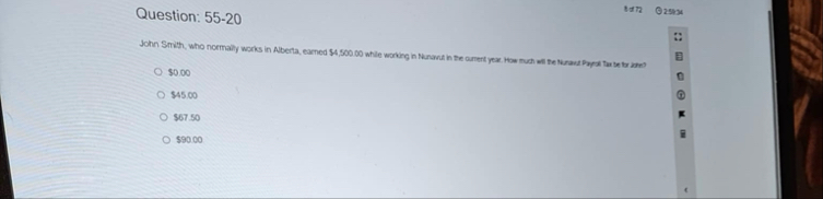Solved Question: 55-20 ﻿John smith who normally works in | Chegg.com