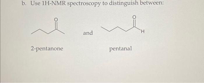 Solved Use 1H-NMR spectroscopy to distinguish between: and | Chegg.com
